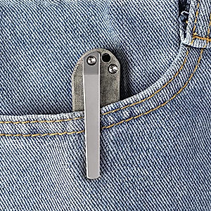 Kizer Comet EDC Knife, 154CM Steel Folding Knives, Brass and Micarta Handle Pocket Knife, V3614C1