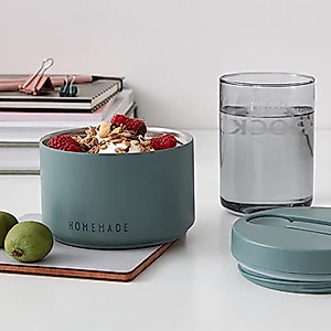 Design Letters Insulated Food Jar with Spoon | Food Container Leak-Proof Lid Lunch Box| Stainless Steel Lunch Thermos|To Go Lunch Storage for Hot/Cold Food, Liquid BPA-free Yogurt Container for Office