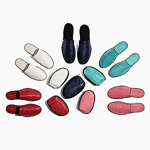 STEEN Premium Foldable Travel Slippers for Women - Perfect for Travel and Everyday Wear - Included Travel Pouch Fits in Purse or Bag