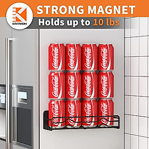 KAFAHOM Magnetic Spice Rack, 6 Pack Strong Magnetic Shelf for Refrigerator,Fridge Magnet Organizer, Fridge Spice Storage, Magnetic Basket, Kitchen Storage Rack for Seasoning Bottles