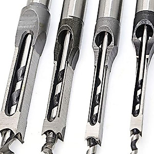 Square Hole Drill Bit Countersink Drill Bit for Wood Tenoning, Long Seam and Square Hole Making (6mm)