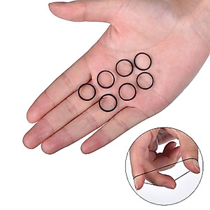 Hicarer 1000 Mini Rubber Bands Soft Elastic Bands for Kid Hair Braids Hair (Black）