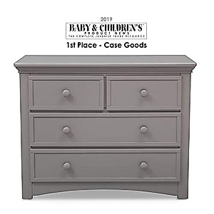 Serta 4 Drawer Dresser, Greenguard Gold Certified, Grey