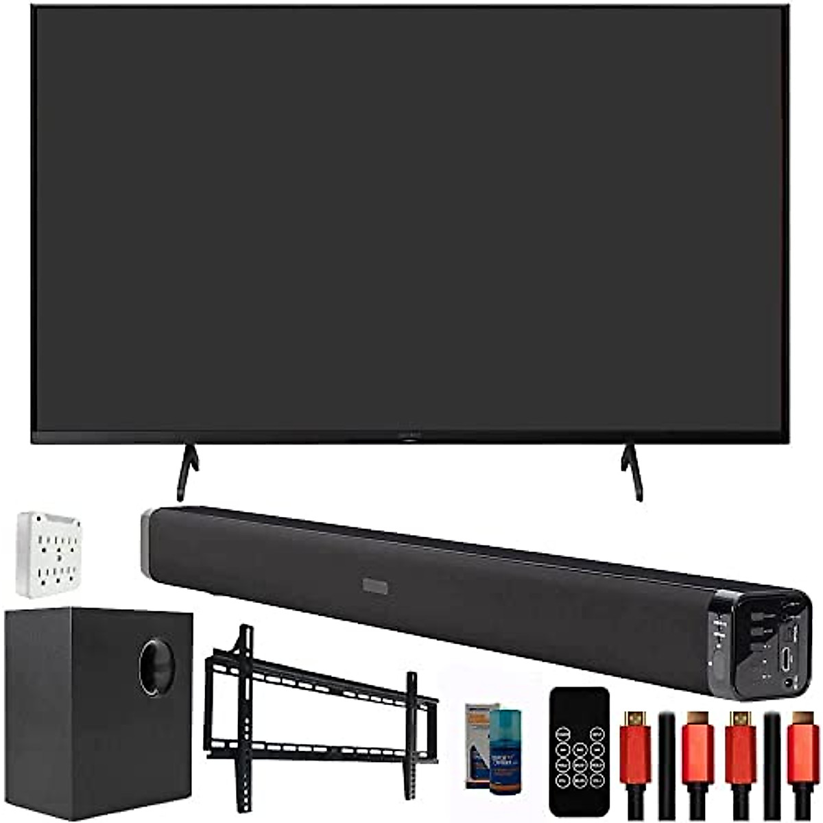 Sony KD75X85K 75" X85K 4K HDR LED TV with Smart Google TV (2022 Model) Bundle with Deco Gear Home Theater Soundbar with Subwoofer, Wall Mount Accessory Kit, 6FT 4K HDMI 2.0 Cables and More