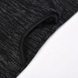 Artfish Women's Women Quarter Zip Casual Pullovers Lightweight Fleece Sweatshirts with Pockets (S,Black)