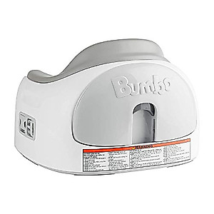 Bumbo Baby Toddler Adjustable Height 3 in 1 Non Slip Multi Seat High Chair Booster with Tray and Safety Straps, Ages 6 to 36 Months, Cool Gray