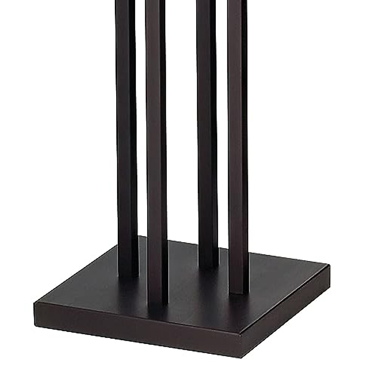 CAUME Light Tree Rustic Torchiere Floor Lamp 72 1/2" Tall Bronze Iron 4-Light White Glass Shade Living Room Bedroom Office House Home