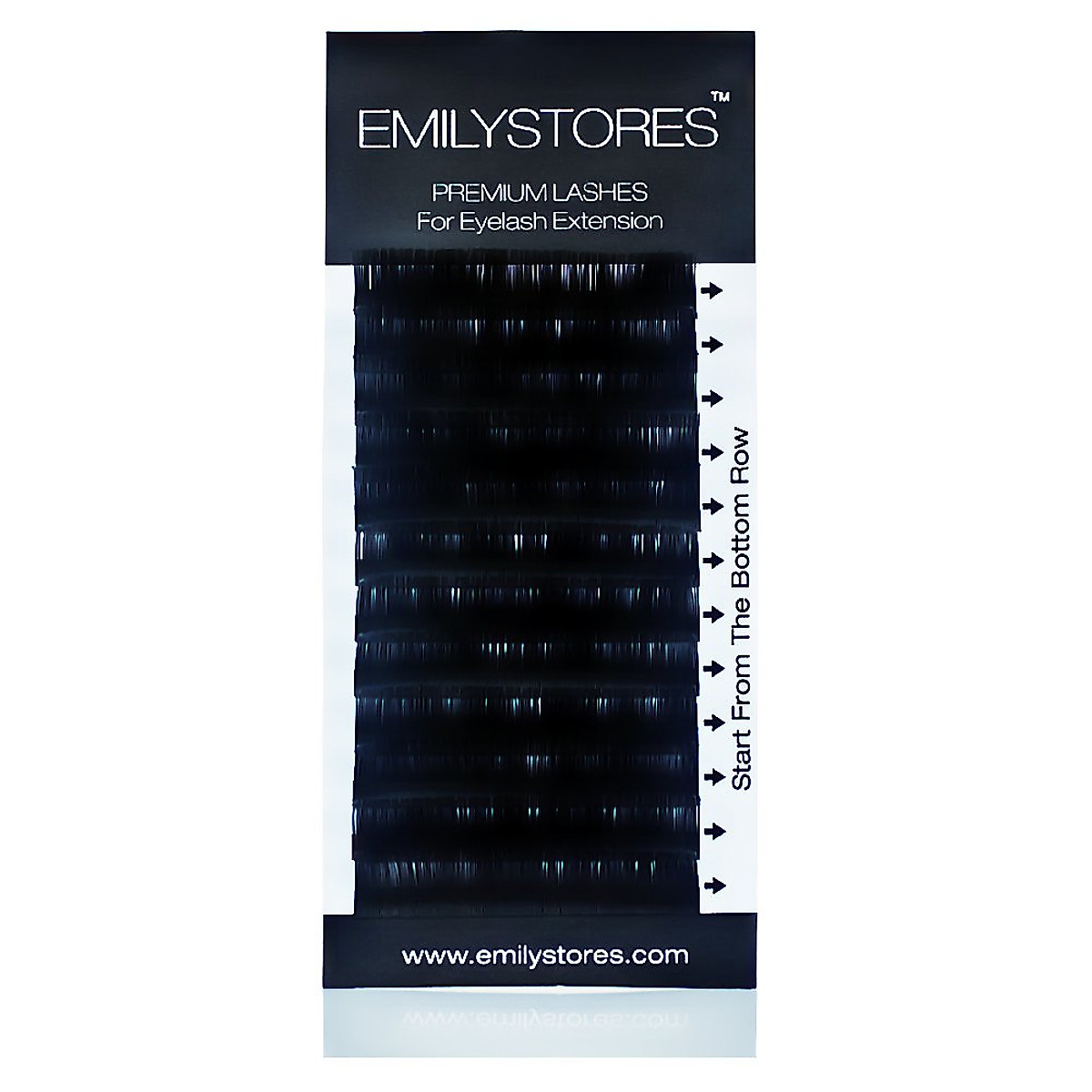 EMILYSTORES Eyelash Extensions 0.20mm Thickness D Curl Length 12mm Individual Eye Lashes Single Size For Lash Extension (0.20,D,12mm)