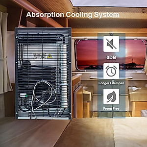 12V Mini Fridge With Lock and Key, 1.76 Cu. Ft Silent Lockable Refrigerator for RV Semi Truck, 12v/110v Small Cooler Quiet No Noise for Office Apartment Bedroom Marine Dorm Patio, Black