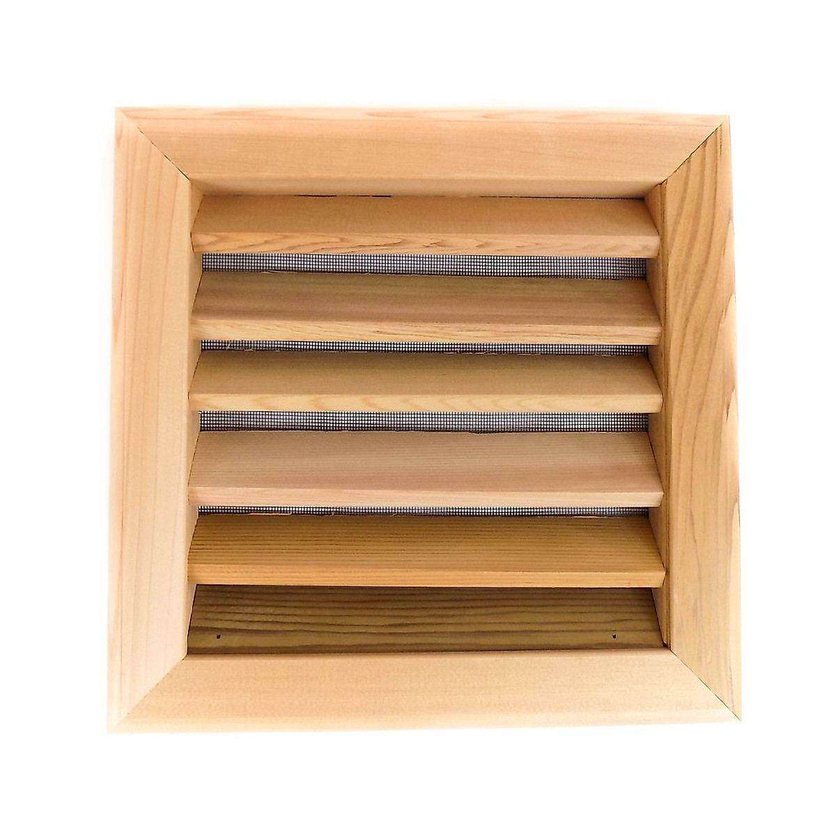 Miller Shingle Square Clear Cedar Vent, Flush Mount - 12 inch x 12 inch