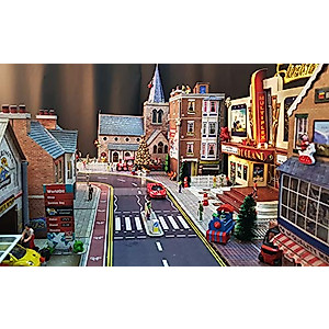 The CityBuilder Roads & PAVEMENTS Cardboard Model Layout Kit - O Scale Model Railroad Accessories
