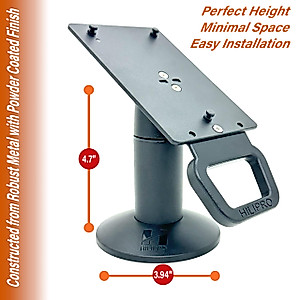 HILIPRO Swivel Point of Sale Stand for Pax A30 Credit Card Terminal - Complete POS and Contactless Payment kit