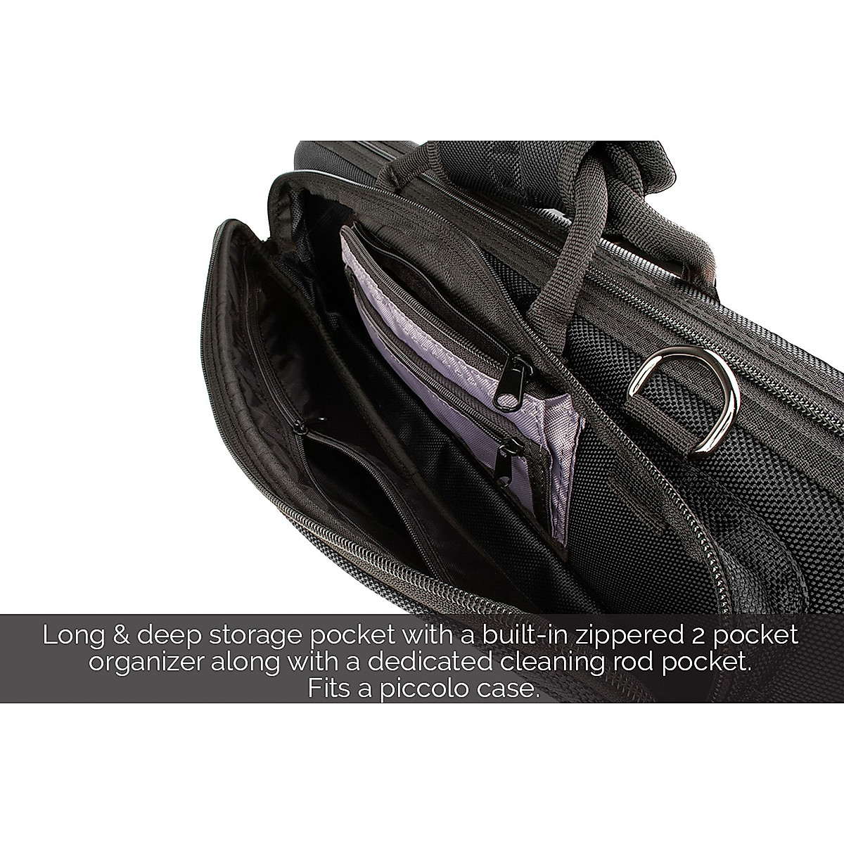 Protec PB308 Flute Slimline PRO PAC Case, Black