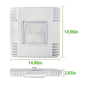 LED Surface Mount Canopy Light - Direct Mount Parking Garage Gas Station Light (150w 5700K-1 Pack)