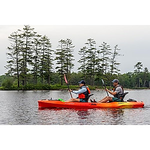 Wilderness Systems Pamlico 135 | Sit Inside Recreational Kayak | Tandem Kayak | 13' 6" | Mango