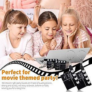 Junkin Bulk Movie Night Party Favors for Guests Movie Clapboard Key Chain with Tape Measure Movie Theme Party Favors Decorations Movie Night Decoration for Movie Theme Party Souvenir Prizes(36 Pcs)