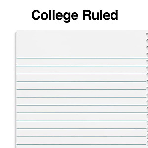 STAPLES 1 Subject Notebook, 7-3/4" x 5", 3/Pack