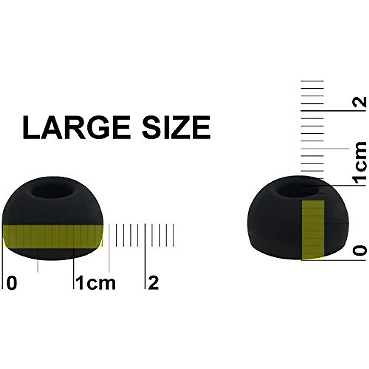 12pcs (ALL-B) 4S / 4M / 4L Replacement Ear Adapters Earbuds Ear Tips Set Compatible with Sol Republic AMPS, AMPS HD, Jax, Shadow and Relays Sport Wireless In-Ear Earphones