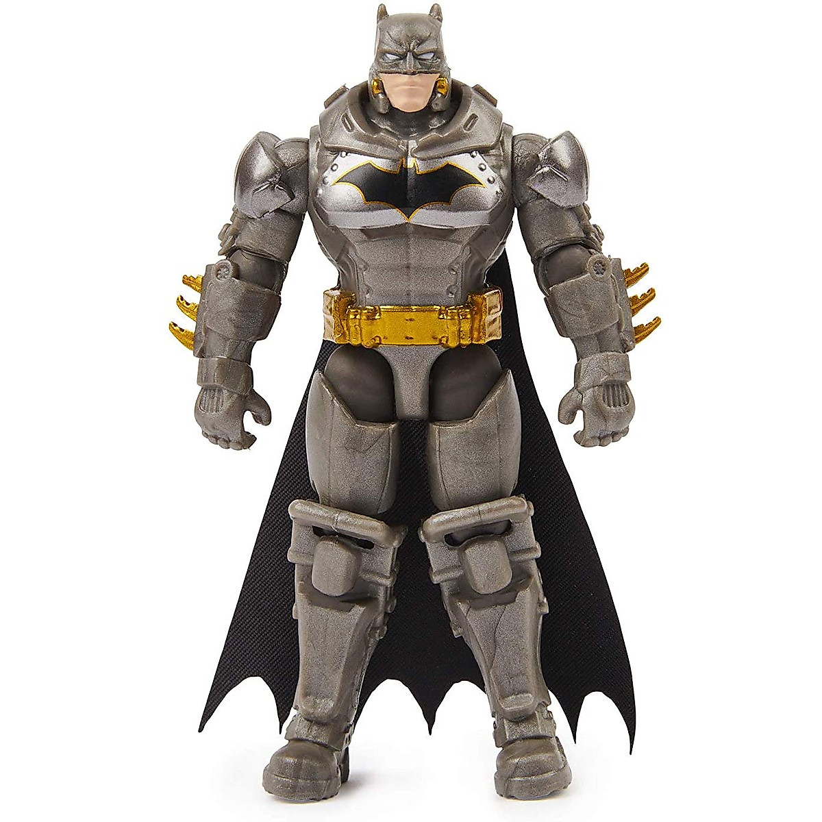 DC Batman 2020 Batman Heavy Armor Light Gray with Gold Belt 4-inch Action Figure by Spin Master
