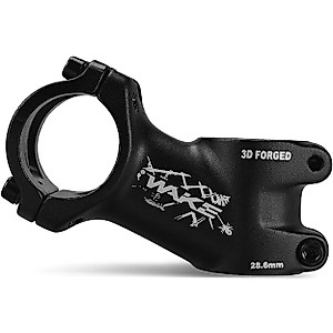 ZECHAO Mountain Road Bike Stem,Ultralight 25 Degree Bike Stem Handlebar 31.8mm Mountain Bike Stem 70/80/90/100/110mm Bike Parts Bike Stem (Color : Black, Size : 70mm)