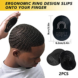 Natural Wave Pomade for Men Strong Hold, Easy Wash (Wave Pomade, 2 Wave Brushes, Silky Durag) Promotes Moisture, Control & Shine