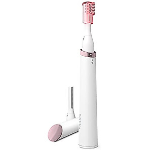 Philips Beauty Women's Bikini Trimmer and Precision Trimmer Special Edition Bundle, BRT387/90,Pink and White