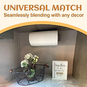 Wall Mount Stainless Steel Rack Kitchen Paper Towel Holder Under Cabinet