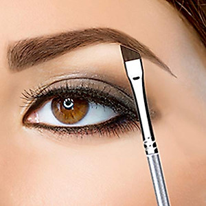 Angled Eyeliner Brush Slanted - Small Thin Winged Liner For Clean Lines To Apply Smooth Liquid Gel Liner For A Fine Wing | Application Of Flat Angle Edges Allows Precision Control Sexy Cat Eyes