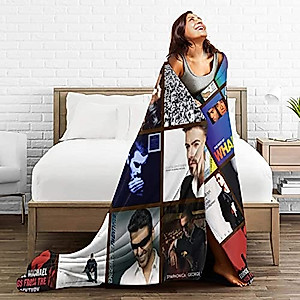 GingerDHallberg Throw Blanket George Singer Michael Lightweight Flannel Blanket Air Conditioning Blankets for All Season 80"x60"