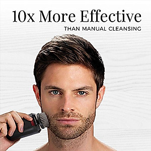 Remington Reveal Men's Compact Facial Cleansing Brush with Pre Shave and Charcoal Heads (FC1500B)
