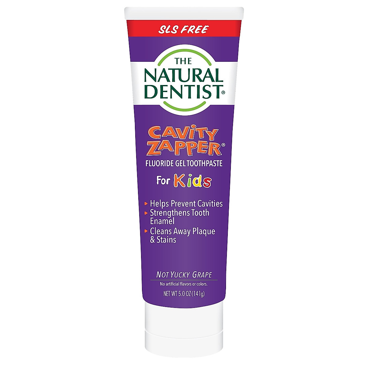 2 Packs of Natural Dentist Kids Cavity Zapper Toothpaste Buster Groovy Grape - 5 Oz
