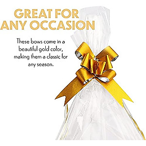 [5 Pk] Baskets for Gifts Empty | 8x10” Kraft Gift Basket Kit with Basket Empty, Basket Bags, Gold Pull Bows | Wine Basket Gift Set | Christmas, Easter, Occasions | Gift to Impress - Upper Midland