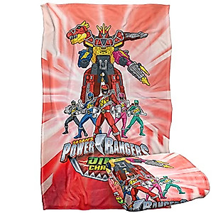 Trevco Power Rangers Dino Ranger Silky Touch Super Soft Throw Blanket 36" x 58"