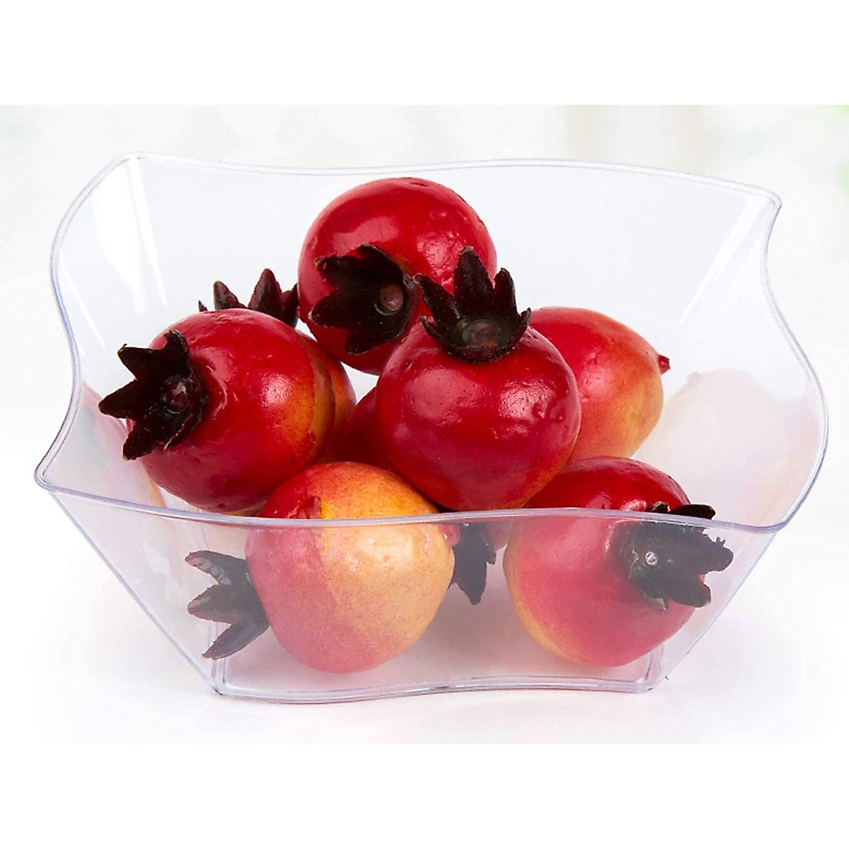 Healthcom 48 Packs 5 Oz Clear Dessert Bowls Plastic Appetizer Plates Dessert Dishes Bowls Tasting Cups Mini Dessert Bowls Serving Plate Reusable Disposable Bowls Small Catering Dessert Bowls for Party
