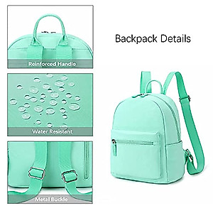 Ecodudo Mini Backpack Purse for Women Teen Girls Small Fashion Bag (Teal)