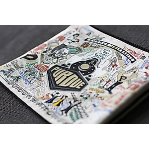 Catstudio Collegiate Zipper Pouch, Purdue University Travel Toiletry Bag, Ideal Gift for College Students or Alumni, Makeup Bag, Dog Treat Pouch, or Travel Purse Pouch