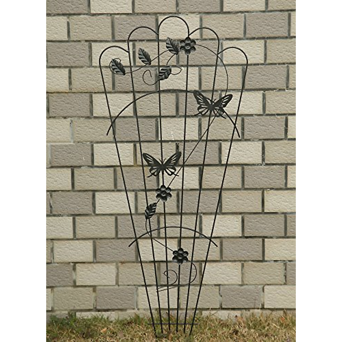 1.Go Metal Garden Trellis Panel Arch for Climbing Plants, 15" Wide x 34" High, OG-0018