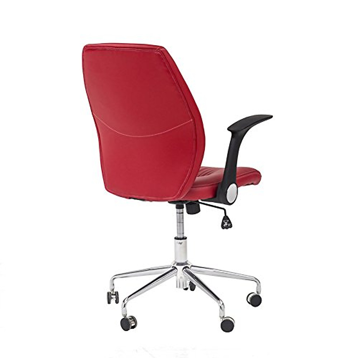 Cribel Icaro Dirigenziale Poltrona, Metallo Cromato, Rosso