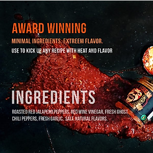 Ghost Scream Hot Sauce - “Chili Garlic Paste” (Asian Style Sambal) - Award Winning Recipe (from a World-Renowned Chef) with Fresh Ghost Chili Peppers, Fiery Red Jalapenos & Fresh Garlic. (9 Oz.)