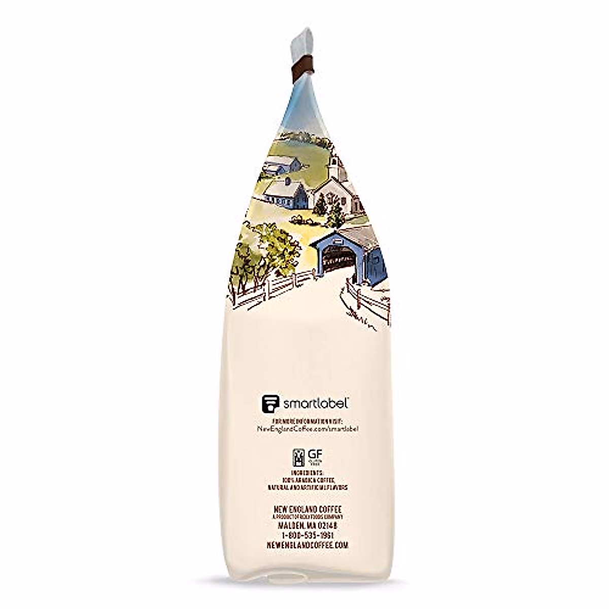 New England Coffee French Vanilla Decaffeinated Medium Roast Ground Coffee, 10oz Bag (Pack of 1)