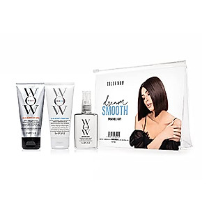 Color Wow Dream Smooth Travel Kit Includes Shampoo, Conditioner and Dream Coat - Get the silky, liquidy, glossy texture of your dreams… AND, defy humidity for days, everywhere you go