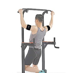 Tendonitis - Bicep ＆ Tricep Compression Sleeve/Wrap - Tricep Tendonitis, Bicep Tendonitis - Pain Relief for Bicep and Triceps Muscle Strains, Compression Arm Support (Black, 8.3" - 13.7" × W 3.93")