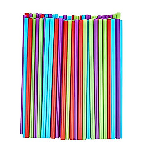 Colorful Multi-Colored Jumbo Straws - (Pack of 250) - Vibrant Design - Perfect for Parties & Events