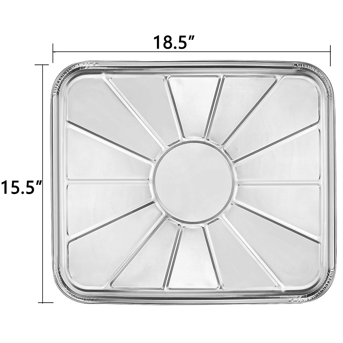 Lawei Set of 30 Disposable Foil Oven Liners - 18.5 x 15.5 Inch Aluminum Foil Liners Oven Drip Pan Tray for Cooking Baking Roasting and Grilling, Keep Your Oven Clean and Healthy