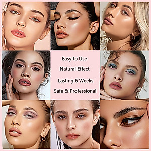 Eyebrow Color Kit, 2 in 1 Eyelash & Eyebrow Color Set-Quick and Thick Coloring Natural Eyebrow Kit Professional DIY at Home Use 10ml (Coffee)