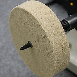𝐋𝐮𝐨 𝐤𝐞 5 Pcs 3'' Grinding/Buffing Wheels - 3/8'' Arbor Hole Abrasive Polishing Wheel Aluminum Buffing Kits for Bench Grinder