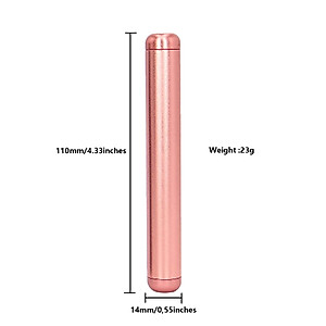 Yannabis Aluminum Metal Tube, Airtight, Lightweight,Holder Travel Storage 4.3inch, 2 Pack Pink for Travel
