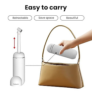 Redsack Portable Travel Bidet for Women or Men, Peri Bottle Postpartum, Camping Handheld Bidet Sprayer (White)