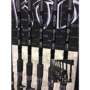 Fitzgerald Fishing Titan HD Series Sensitive and Powerful Pitching and Flipping Rods with 5 Models 7'6", 7'8" & 7'10" Heavy and X-Heavy Balanced The Ultimate Power Bass Tournament Fishing Rods