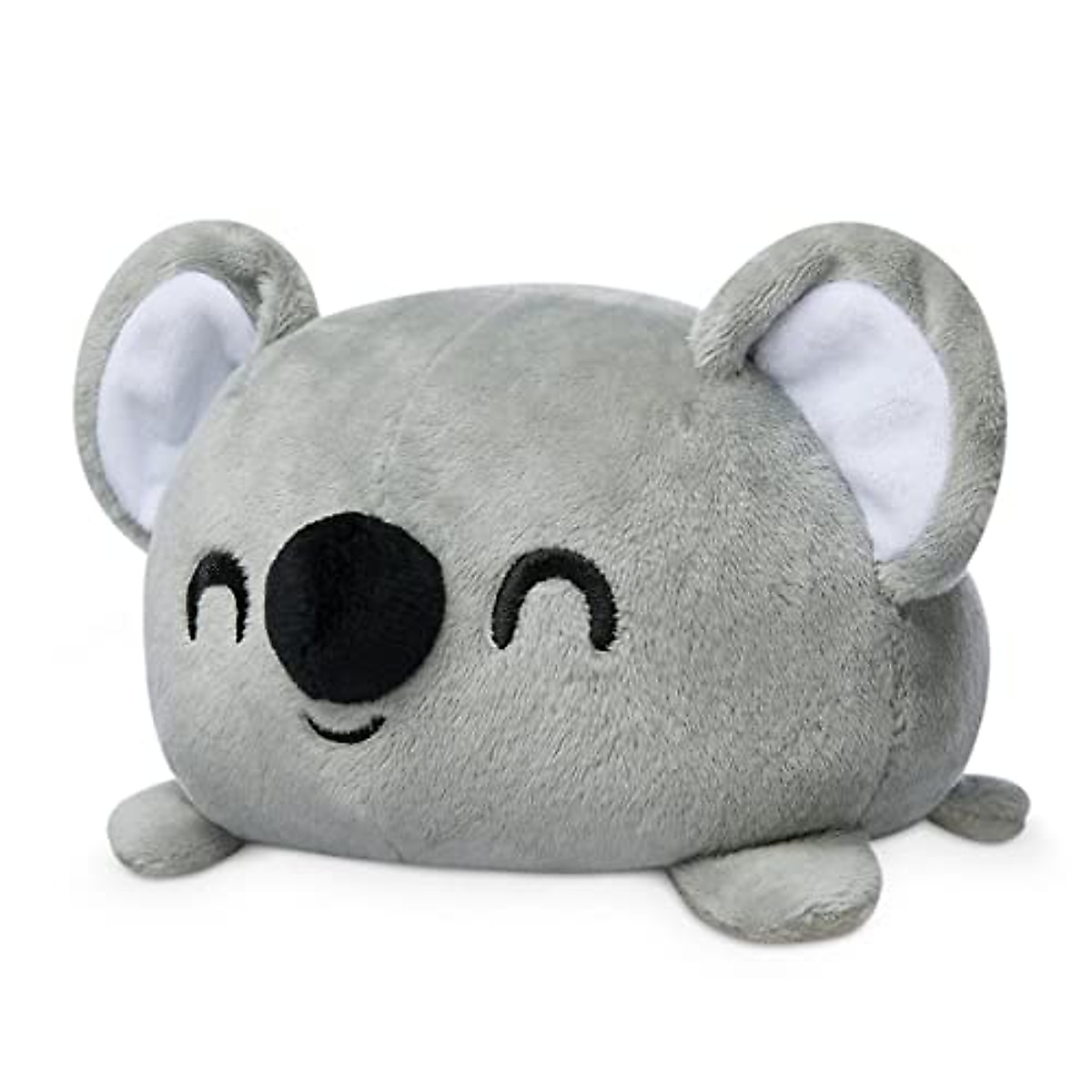 TeeTurtle - The Original Reversible Koala Plushie - Gray - Cute Sensory Fidget Stuffed Animals That Show Your Mood 3.5 inch